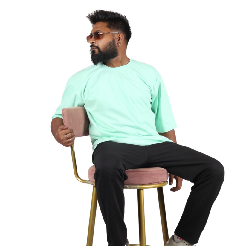 Deep Sea Drop Shoulder Relaxed Men T-Shirt – Saroy